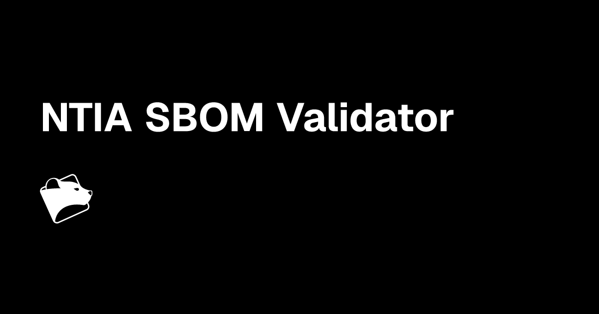 NTIA SBOM Validator | Free Online SBOM Validation Tool | FOSSA